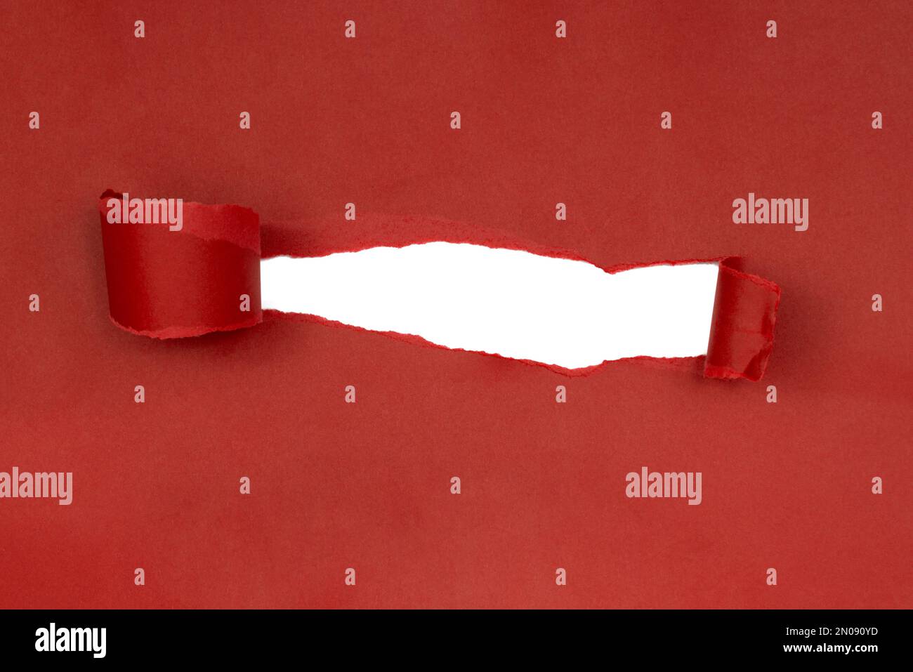 Red torn sheet of paper with whole space for text isolated Stock Photo ...