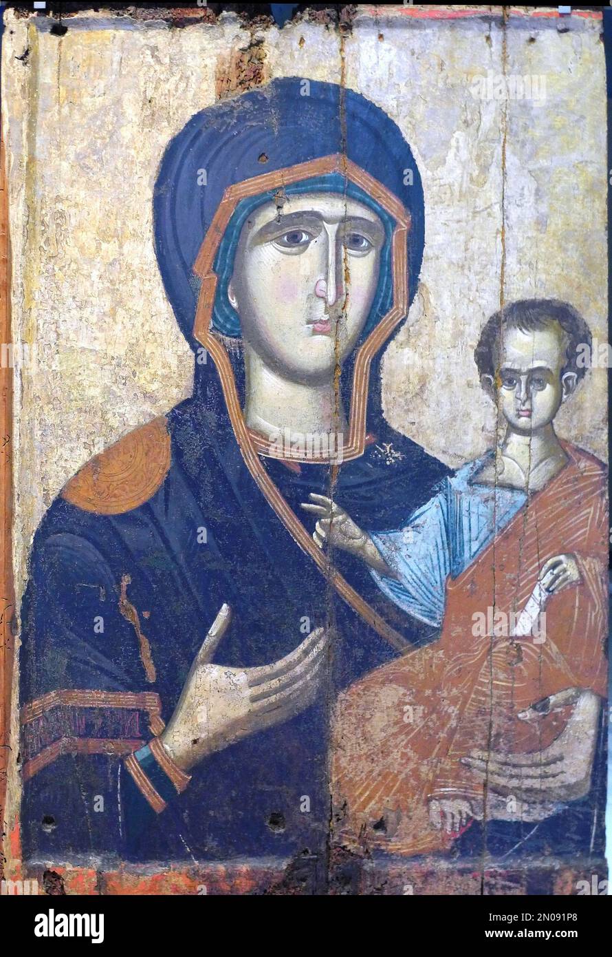 Icons in the Byzantine Museum, Thessaloniki, Greece Stock Photo - Alamy