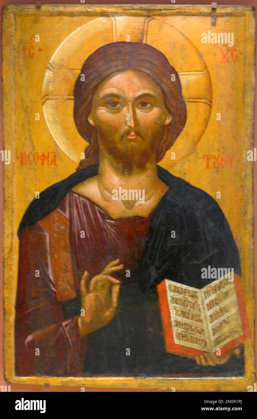 Icons in the Byzantine Museum, Thessaloniki, Greece Stock Photo - Alamy