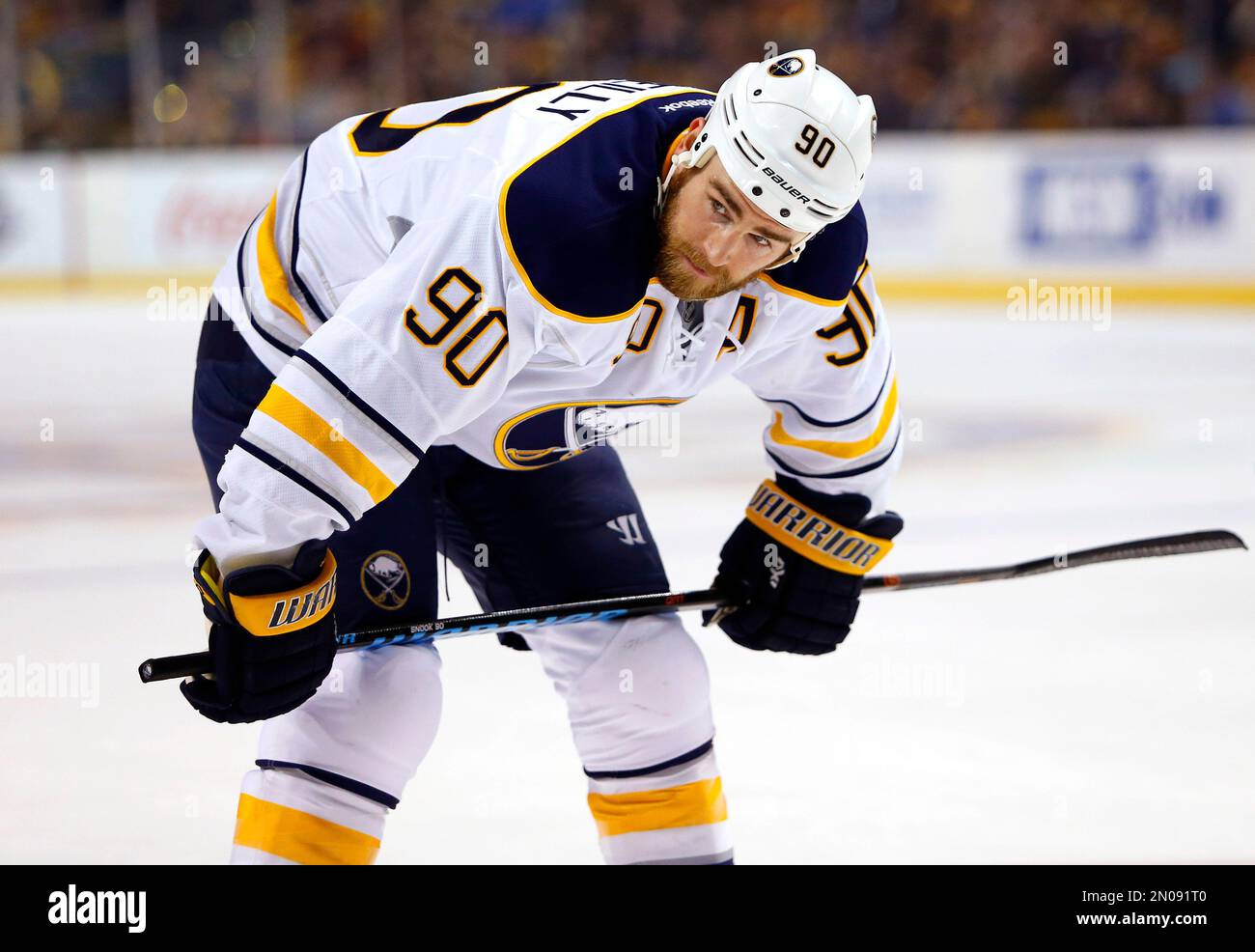 Buffalo Sabres' Ryan O'Reilly during the first period of an NHL hockey ...