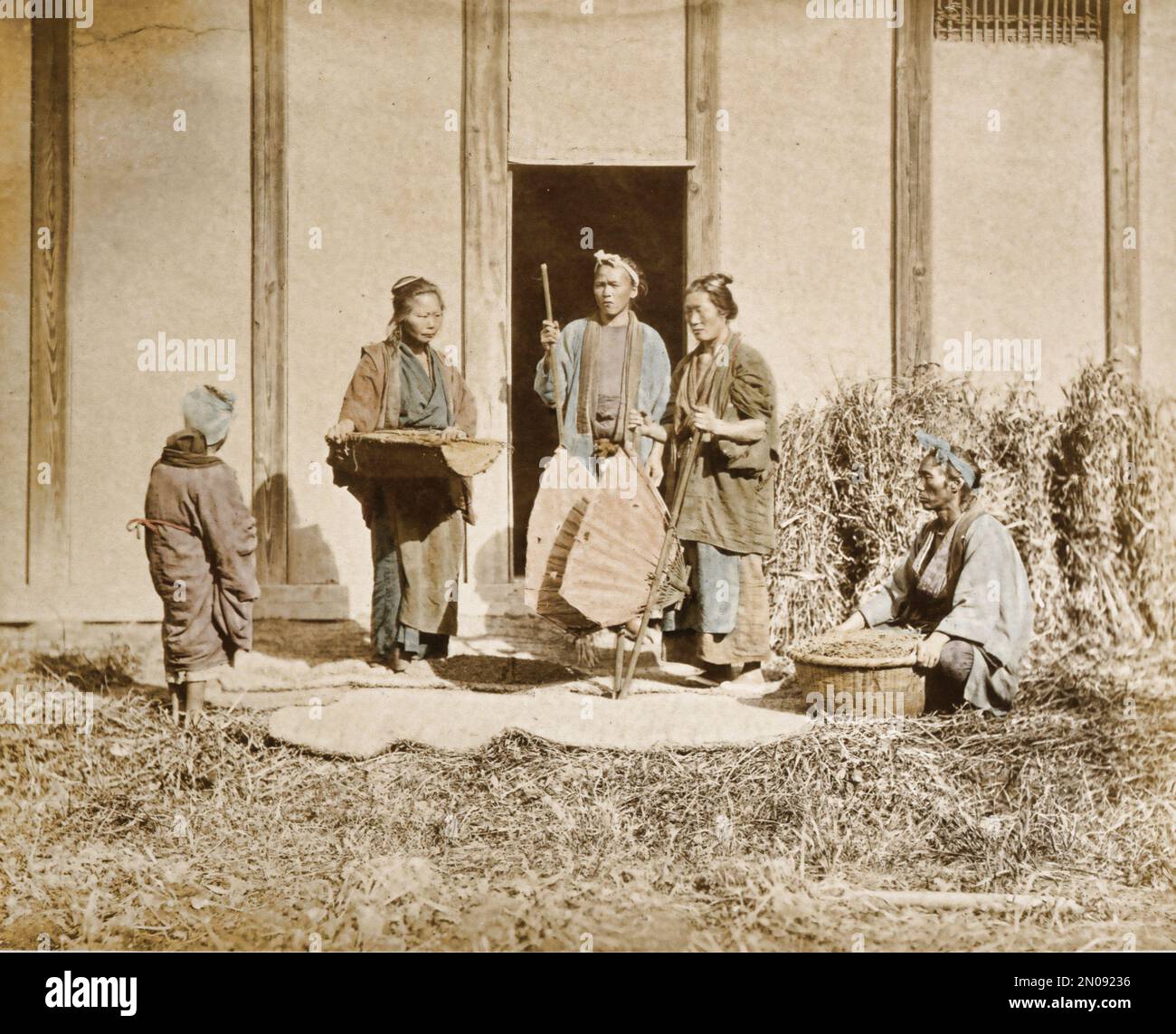A photograph of Japanese people on the street, published in Views ...