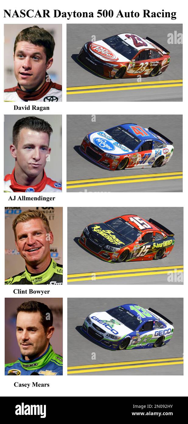 In these photos taken in February 2016, qualifying drivers and their ...