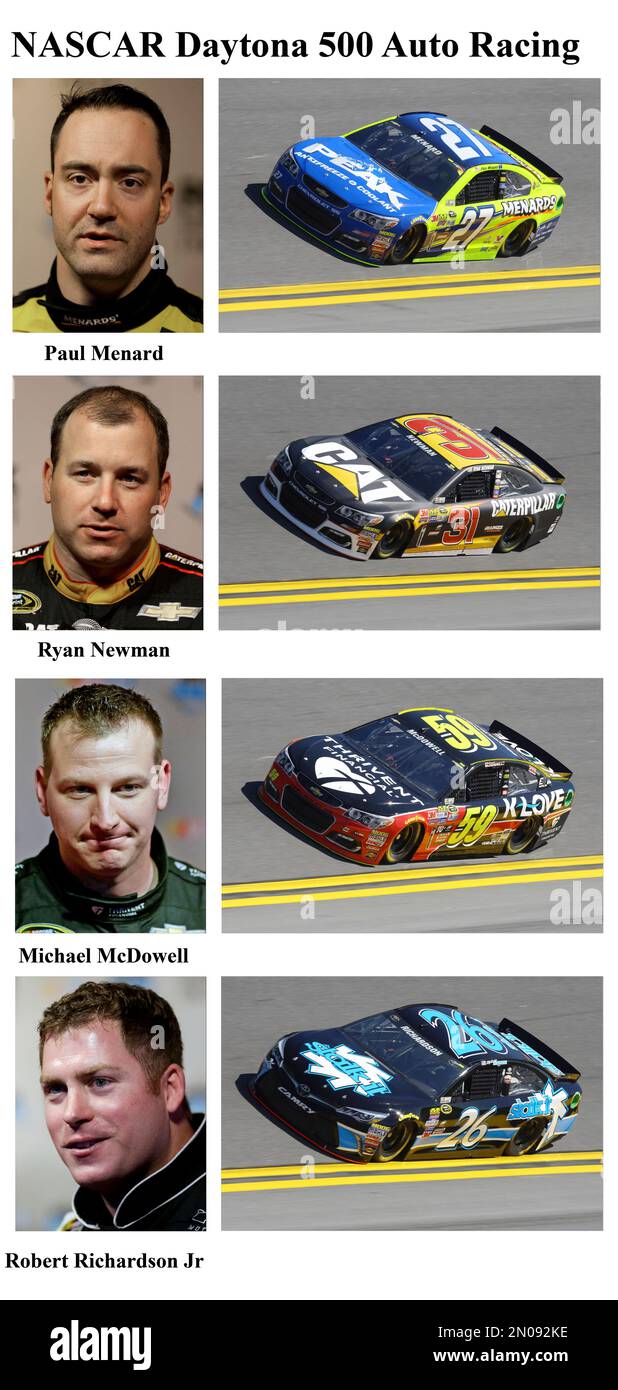 In these photos taken in February 2016, qualifying drivers and their ...