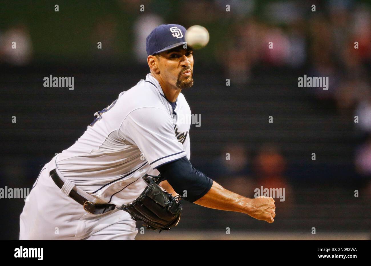 FILe - In this Aug. 31, 2015, file photo, San Diego Padres starting ...