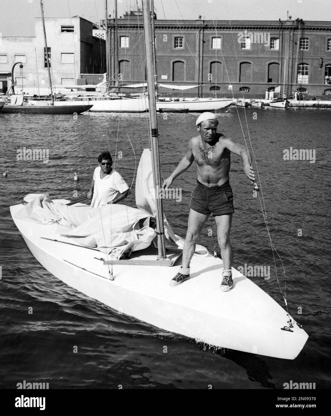 Fedor Shutkov, left, and Timir Pinegin of the Soviet Union come in at ...