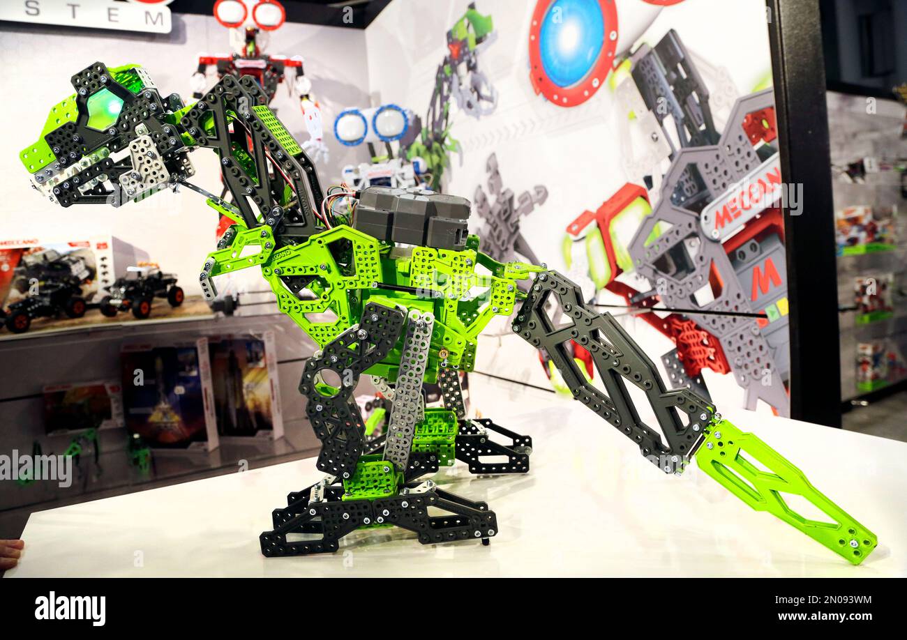 In this Monday, Feb. 15, 2016, photo, the Meccasaur T-Rex from Spin ...