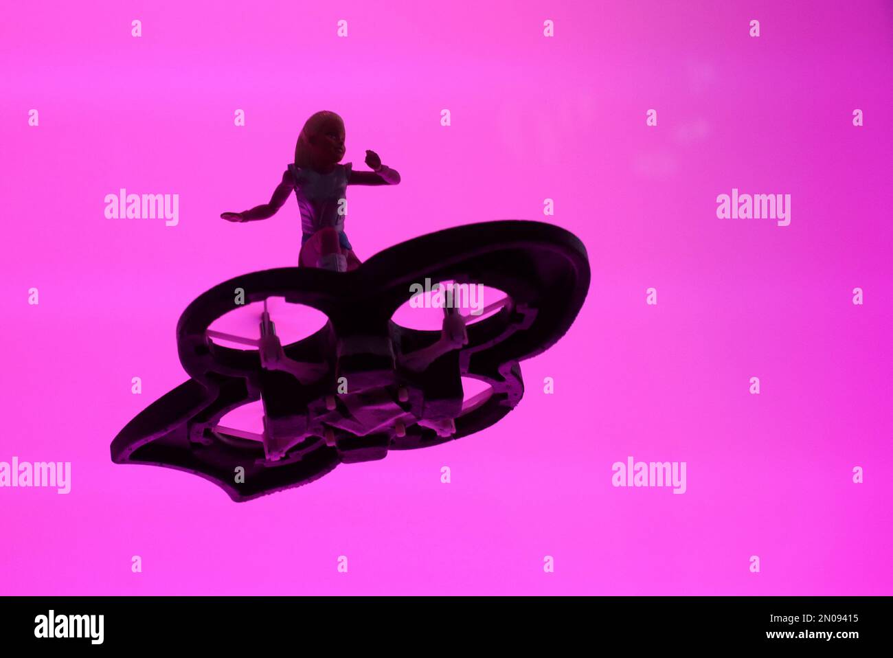 In this Monday, Feb. 15, 2016, photo, the Barbie Star Light Adventure ...