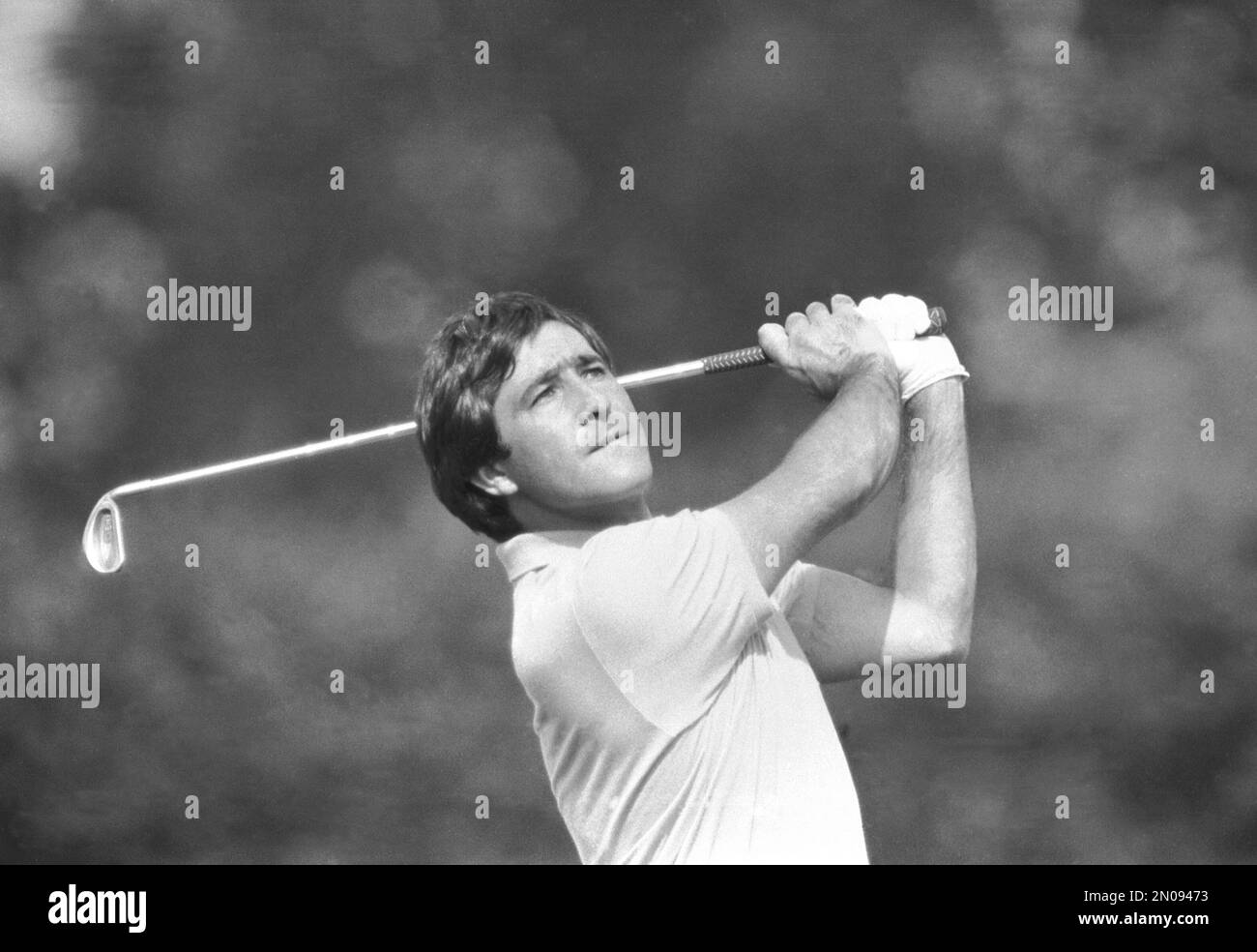 Spanish golfer Severiano Ballesteros during the first round of the ...