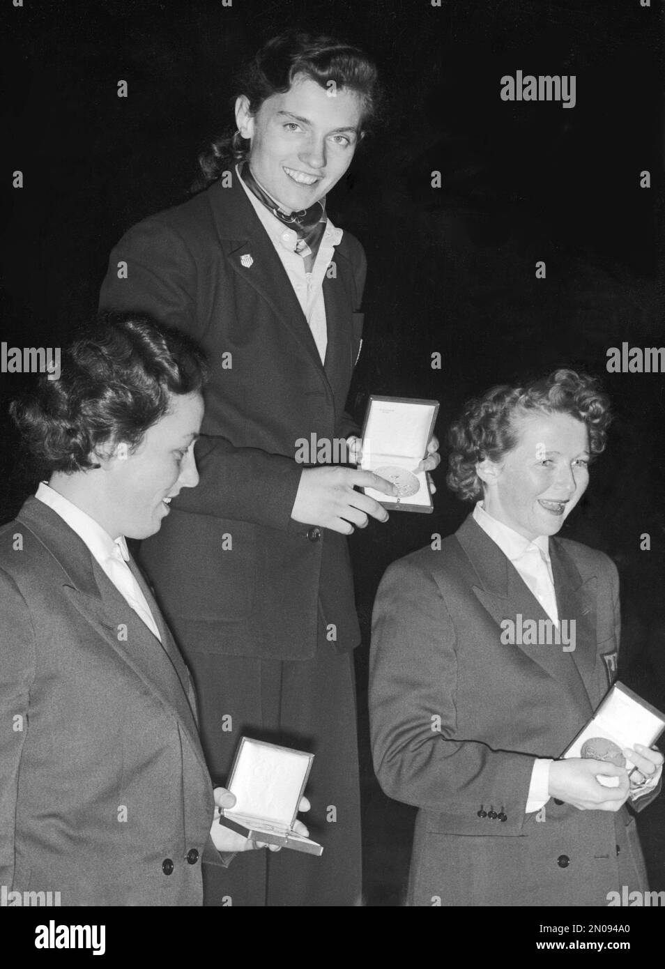 Medal presentation for the Women's Giant Slalom during the Winter ...