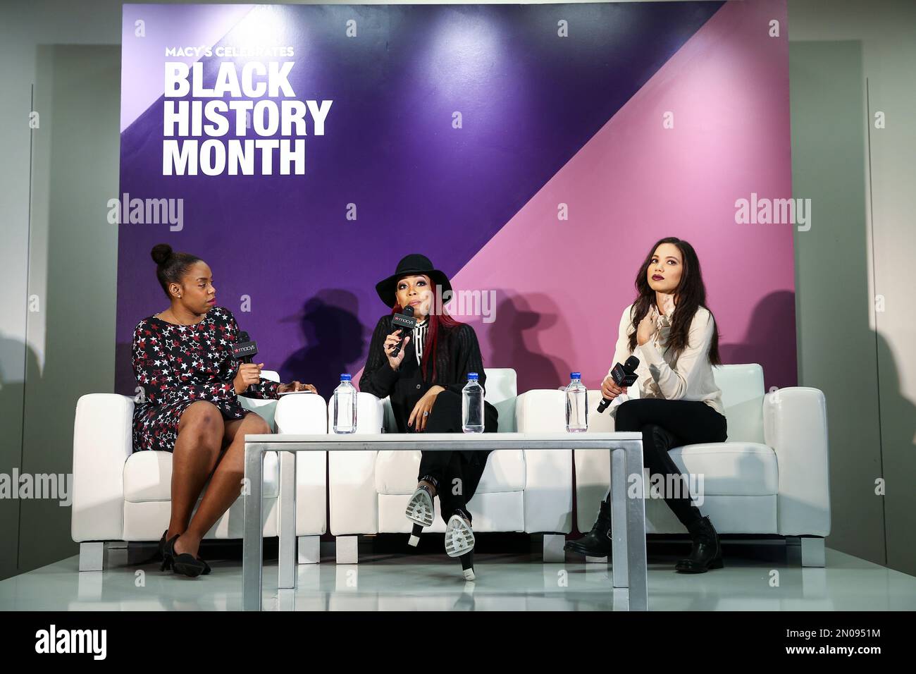 Wynter Mitchell, from left, Monica and Jurnee Smollett-Bell speak at ...