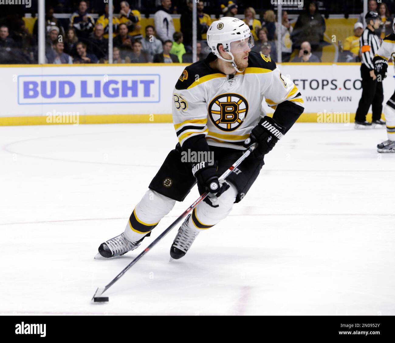 Boston Bruins defenseman Kevan Miller plays against the Nashville ...