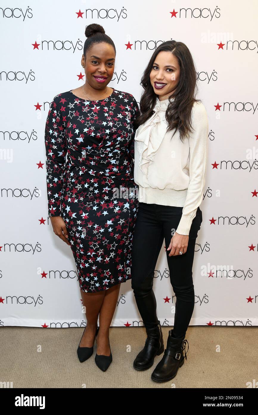 Wynter Mitchell, left, and Jurnee Smollett-Bell attend the Macy's Black ...