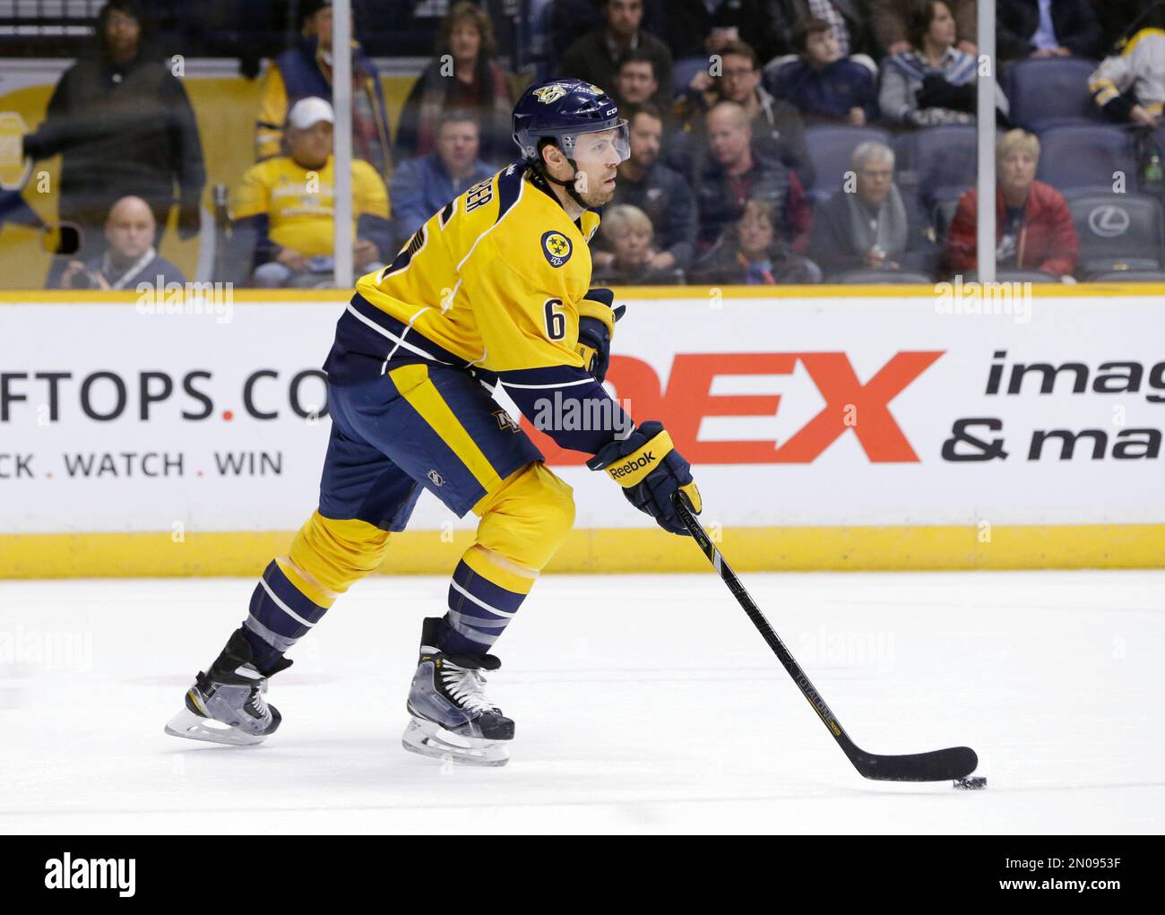 Nashville Predators defenseman Shea Weber plays against the Boston ...