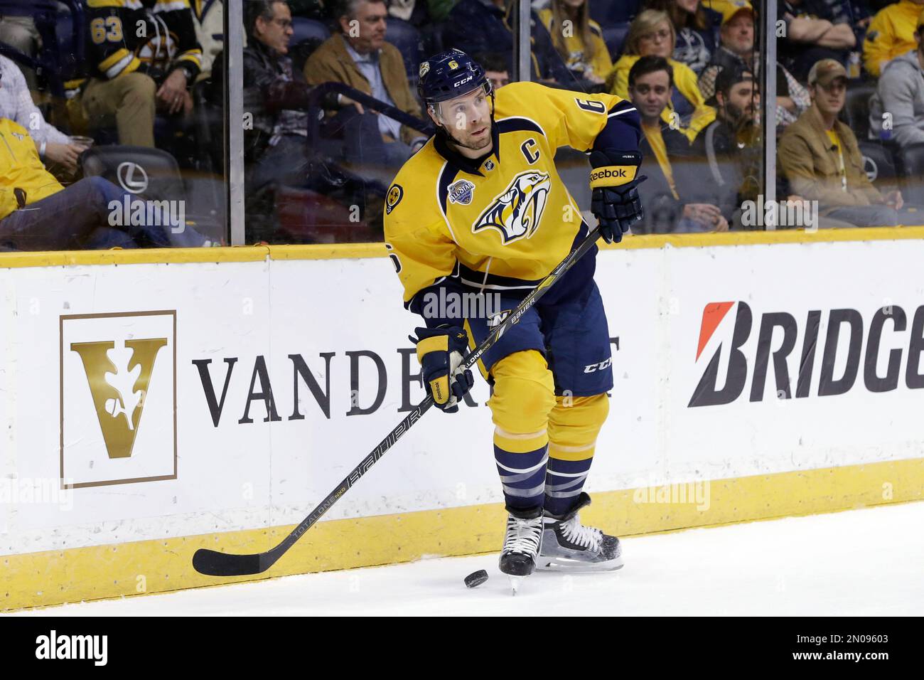Nashville Predators defenseman Shea Weber plays against the Boston ...
