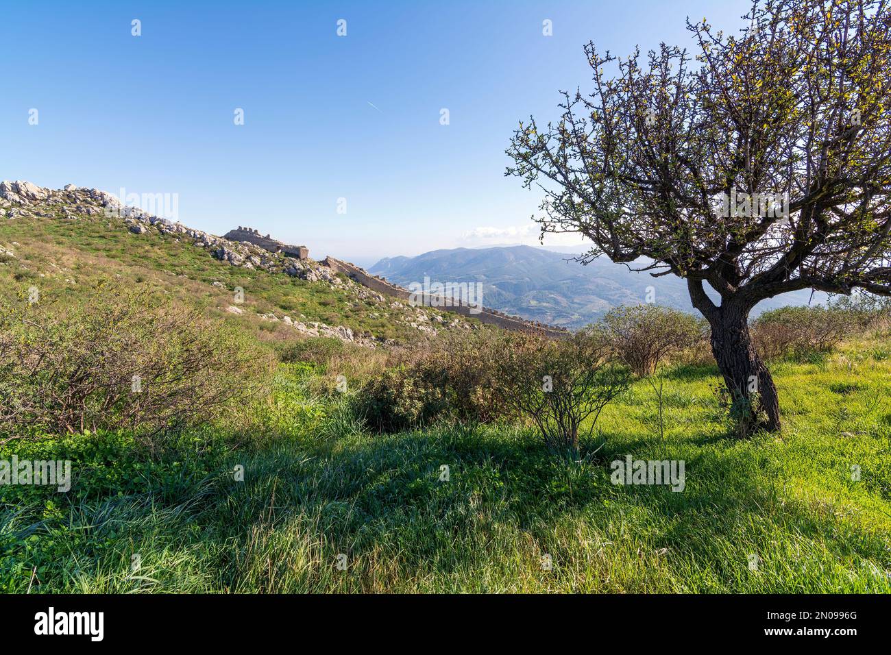 Acrocorinth, Upper Corinth fortress, the acropolis of ancient Corinth ...