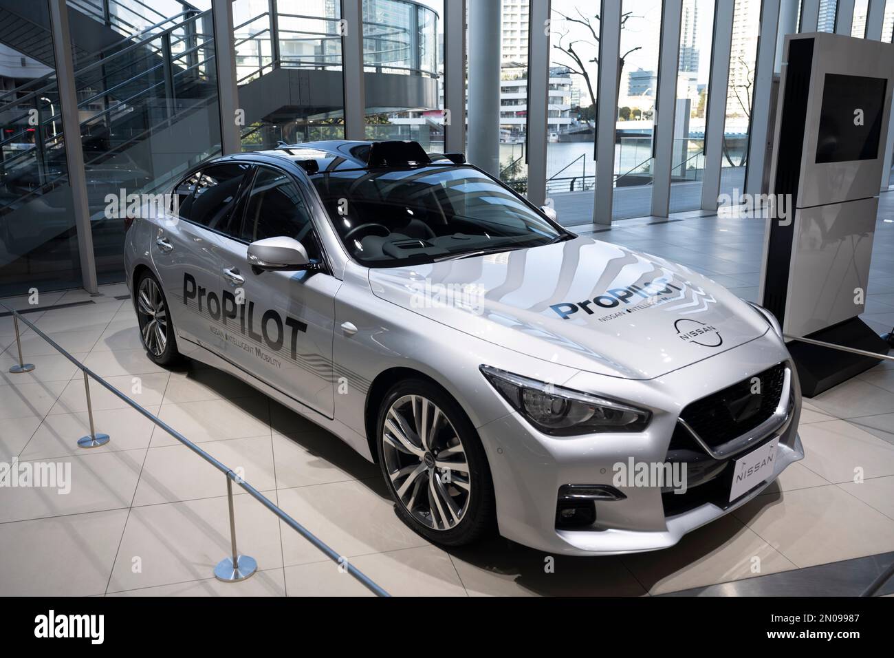 Yokohama, Kanagawa Prefecture, Japan. 5th Feb, 2023. A Nissan ProPilot ...