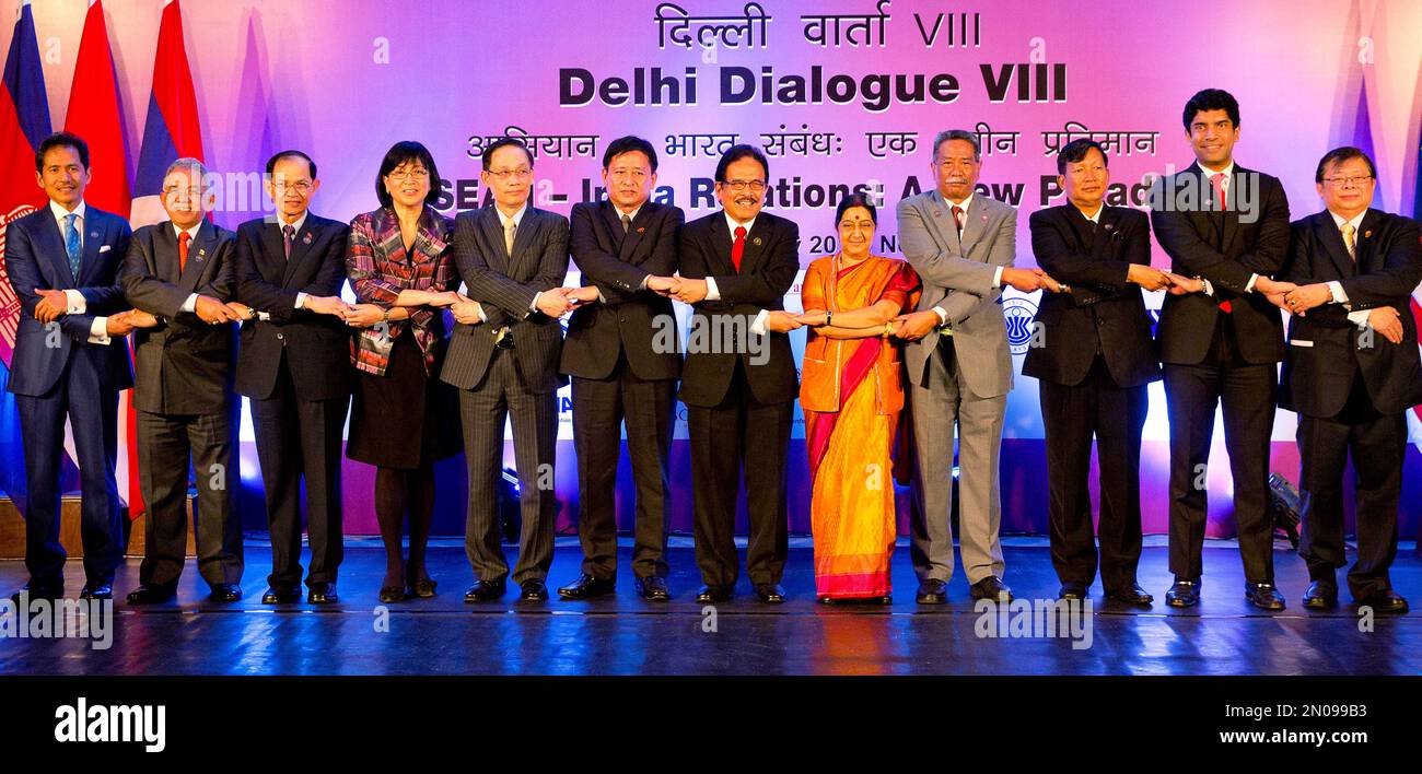 From left to right Malaysia ambassador to India Datuk Naimun Ahakli ...