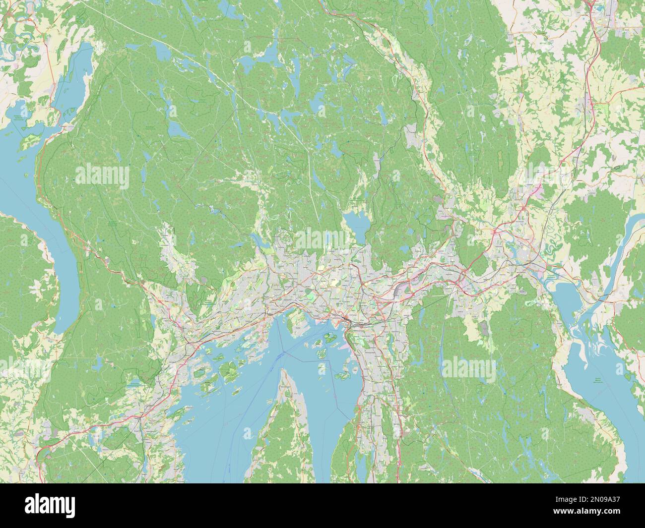 Map of oslo street hi-res stock photography and images - Alamy