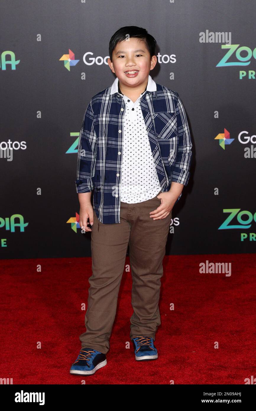 Albert Tsai attends the LA Premiere of "Zootopia" held at El Capitan ...