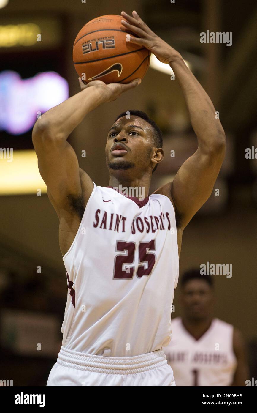 Saint Joseph's James Demery (25) with the free throw attempt during the ...