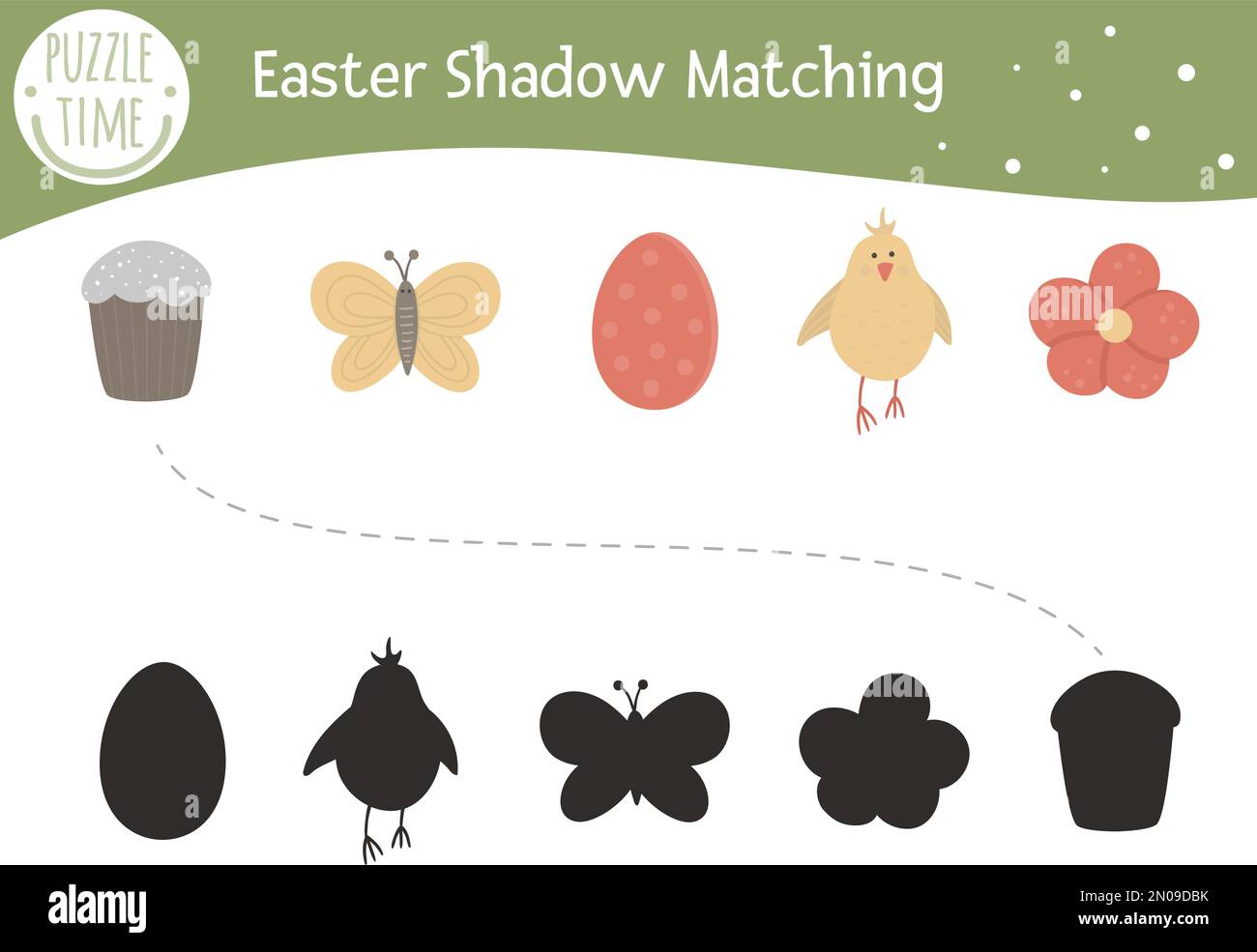 Easter shadow matching activity for children. Preschool Christian ...