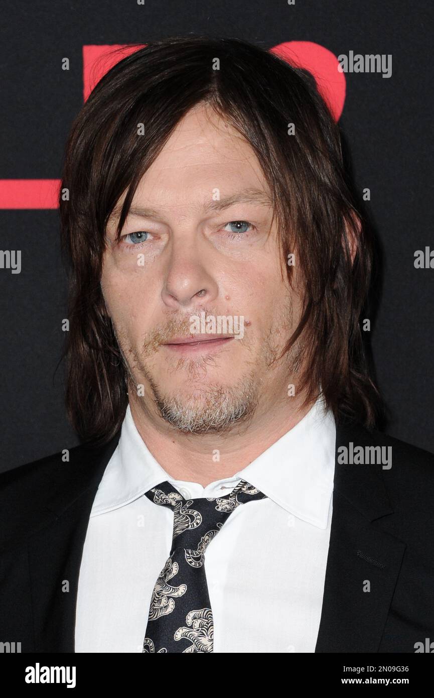 Norman Reedus arrives at the LA Premiere of "Triple 9" held at the ...