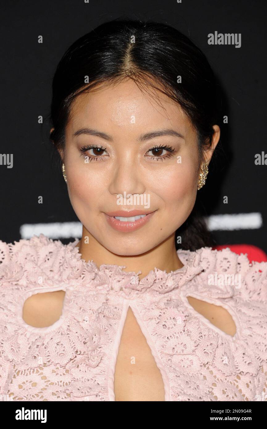 Michelle Ang Arrives At The La Premiere Of Triple 9 Held At The Regal Theater La Live On