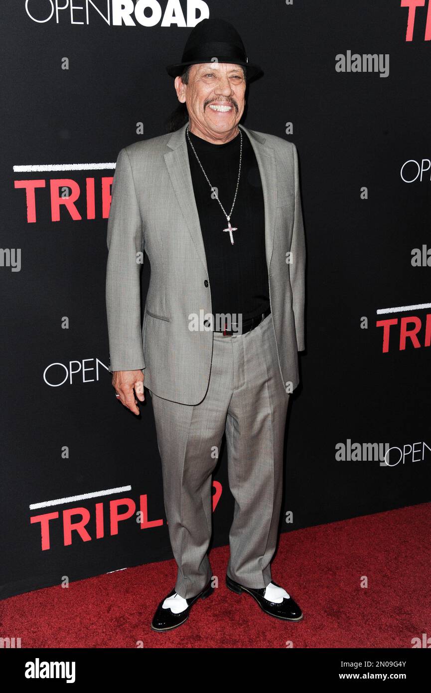 Actor Danny Trejo arrives at the LA Premiere of "Triple 9" held at the ...