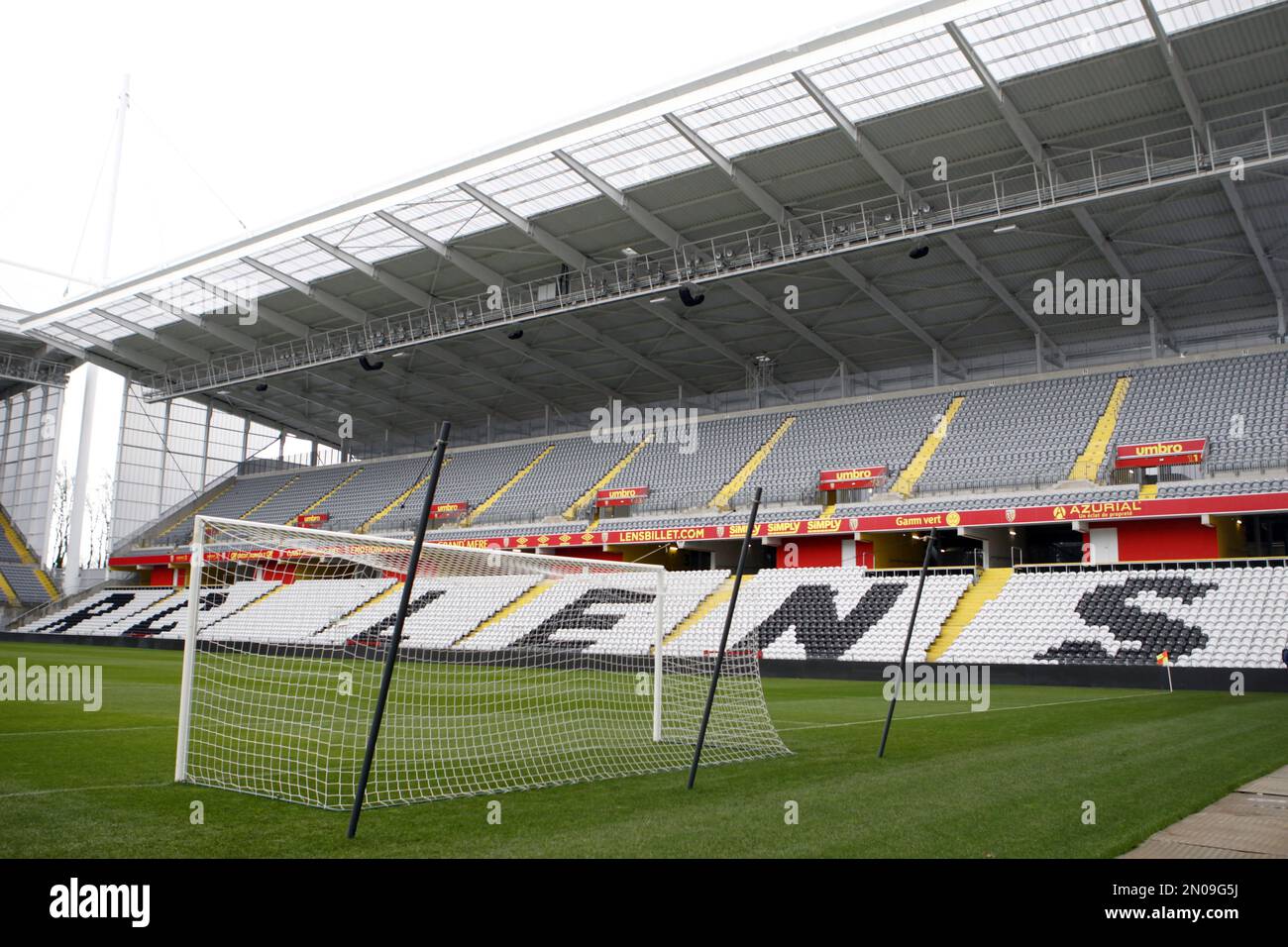Inside view of the Felix Bollaert-Delelis football stadium in Lens ...