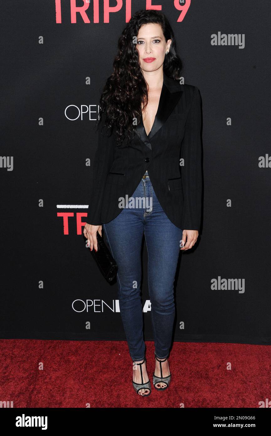 Angie Cepeda arrives at the LA Premiere of "Triple 9" held at the Regal ...