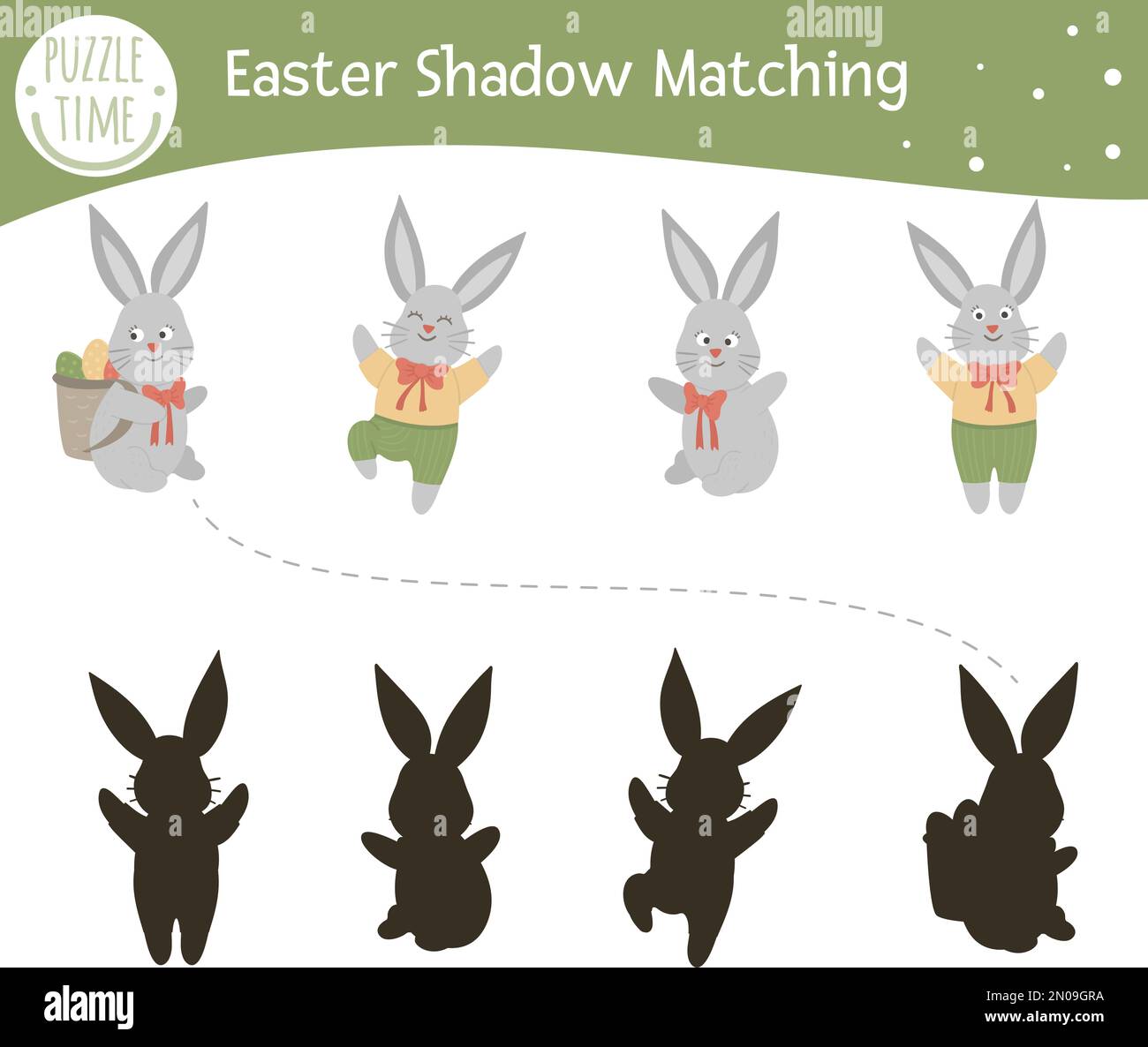 Easter shadow matching activity for children. Preschool Christian ...