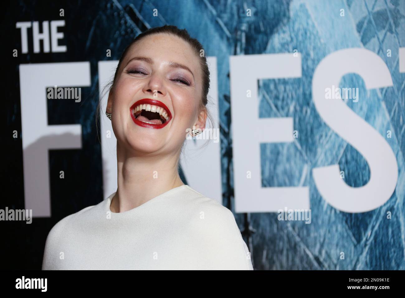 Actress Holliday Grainger poses for photographers upon arrival at the ...