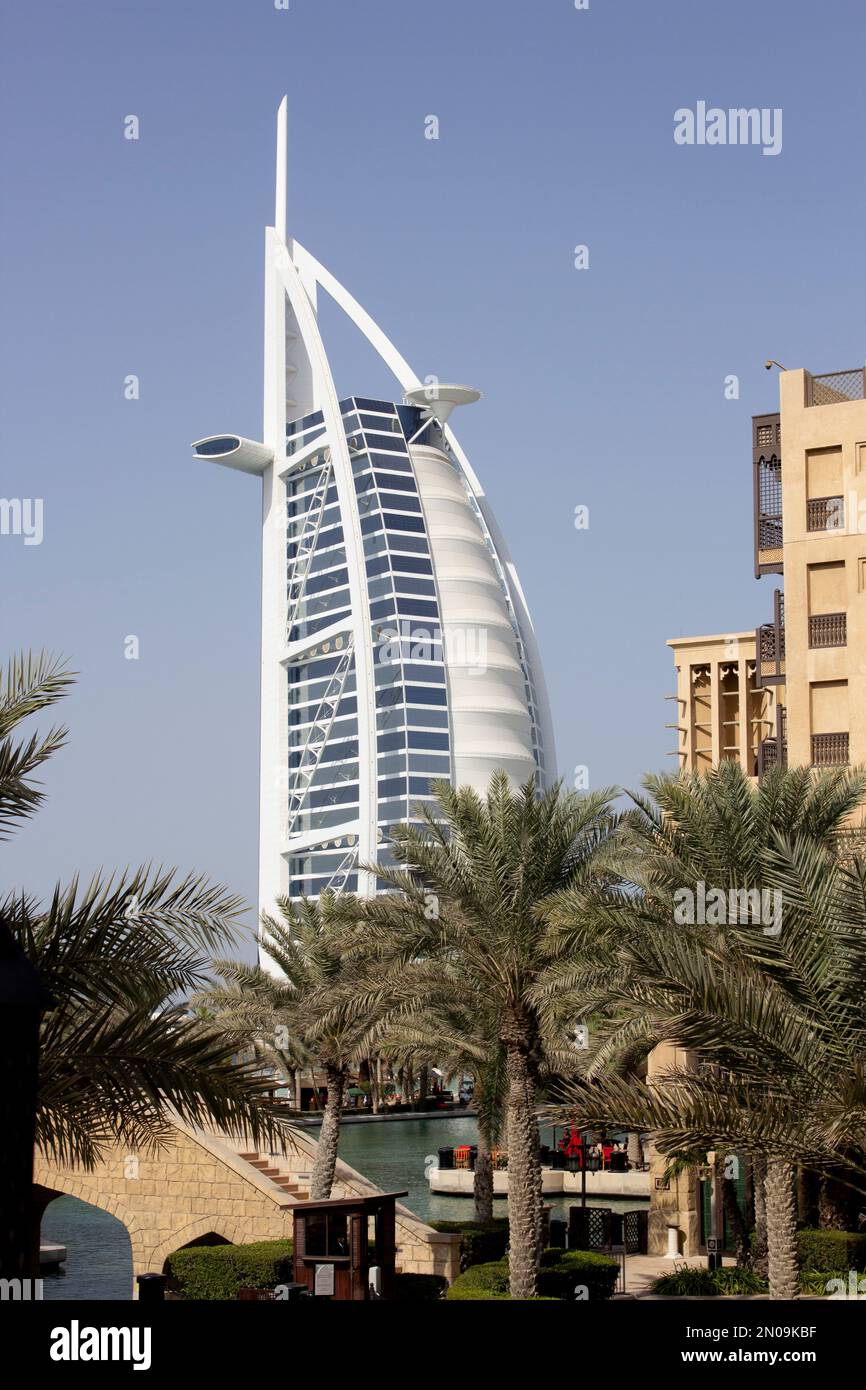 Dubai, United Arab Emirates - 29th January 2017: Burj Al Arab view from ...