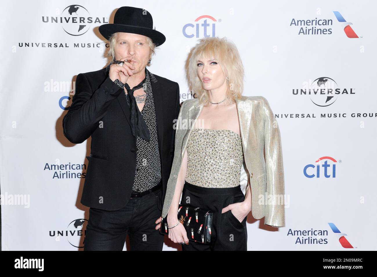 Matt Sorum arrives at the Universal Music Group Grammy Awards after ...