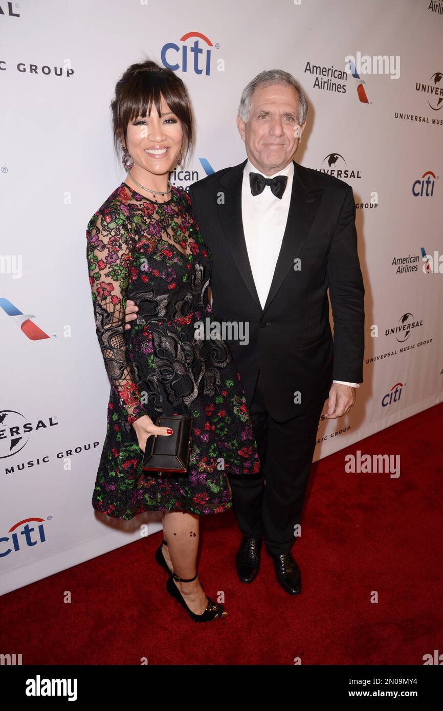 Julie Chen And Leslie Moonves Chairman President And Chief Executive