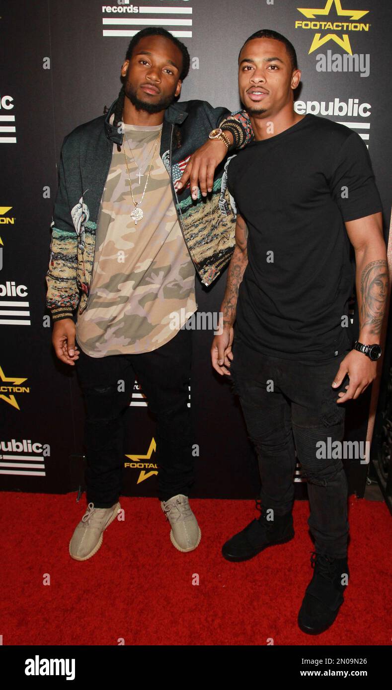 IMAGE DISTRIBUTED FOR FOOTACTION - Bradley Roby, left, and guest attend ...