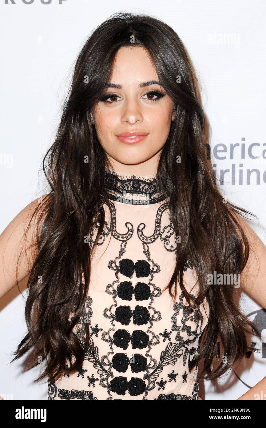 Singer Camila Cabello arrives at the Universal Music Group Grammy ...