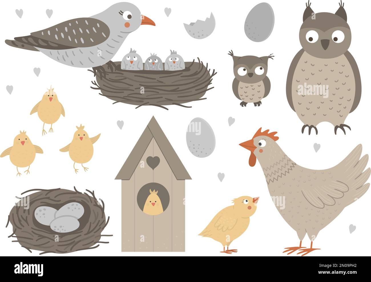 Bird Nest Vector Free Download