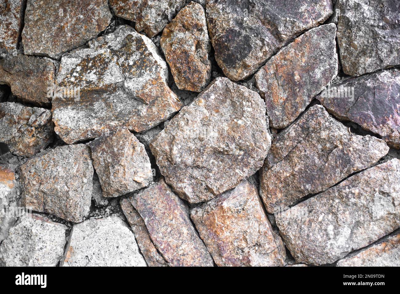 Stony background, texture. Large stones lie tight to each other Stock ...