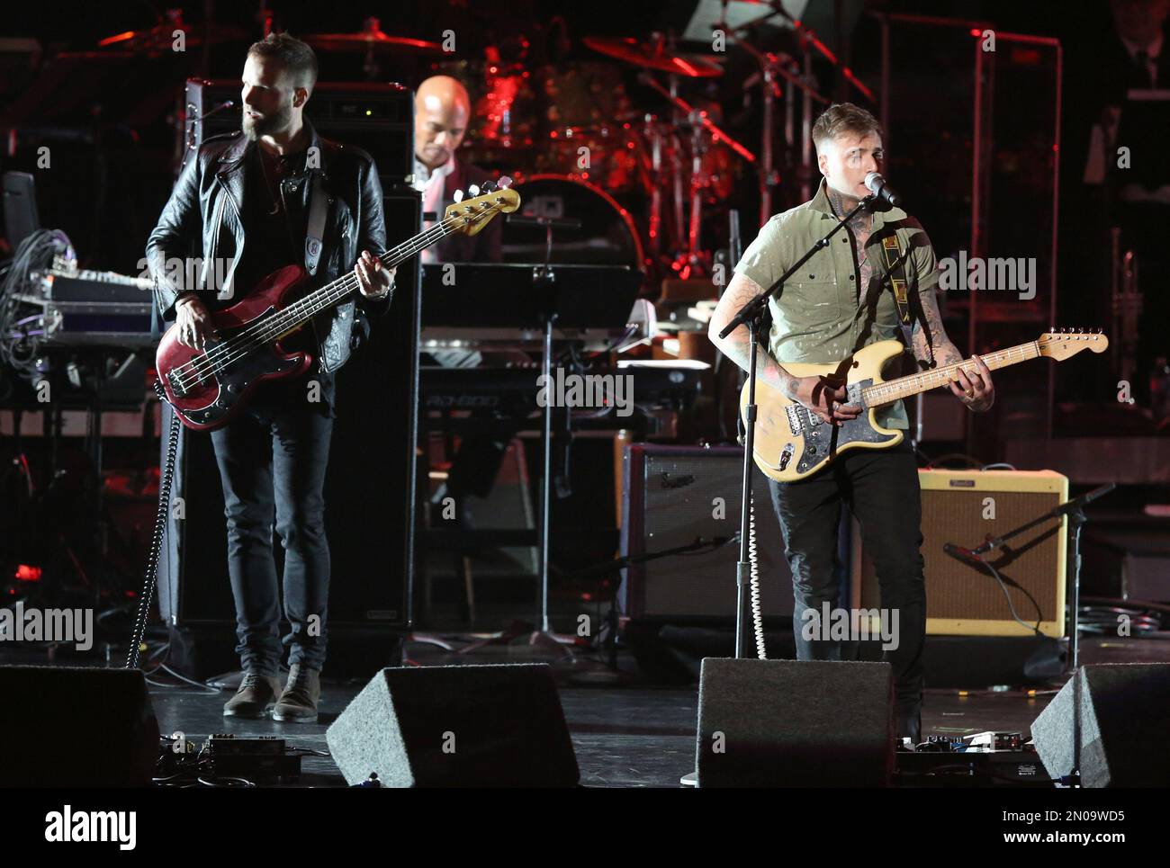 Highly Suspect performs at the 58th annual Grammy Awards on Monday, Feb ...