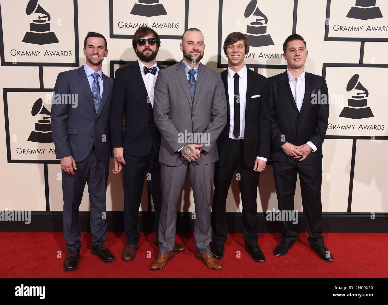 Matt Greiner, from left, Dustin Davidson, Jake Luhrs, JB Brubaker, and ...