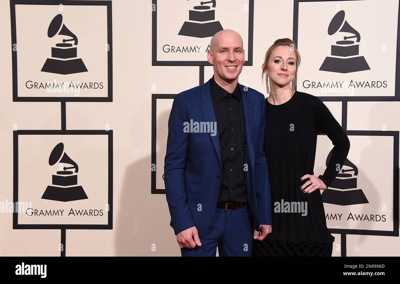 Tim Hanseroth, left, and Hanna Hanseroth arrive at the 58th annual ...