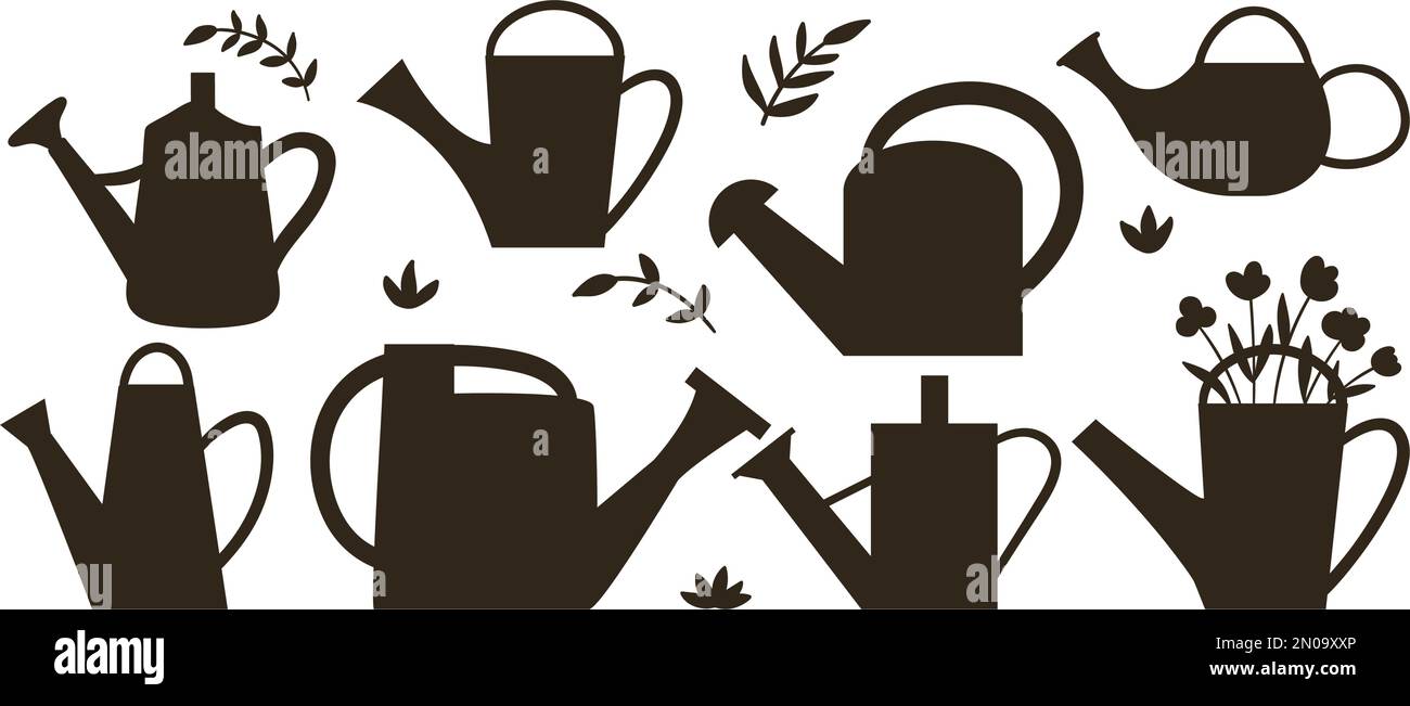 Watering cans and bucket Stock Vector Images - Alamy