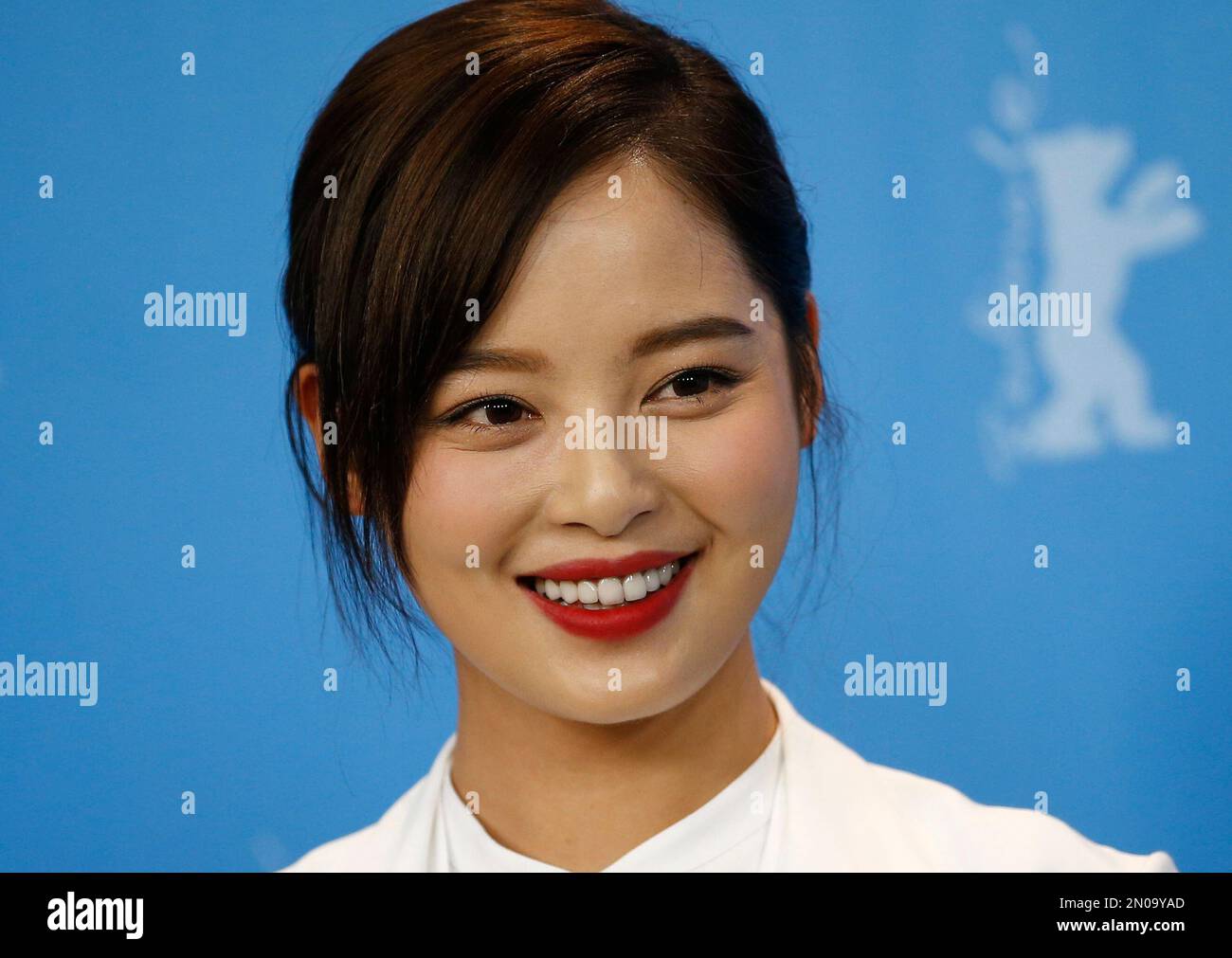 Actress Xin Zhi Lei poses during the photocall for the movie ' Chang ...