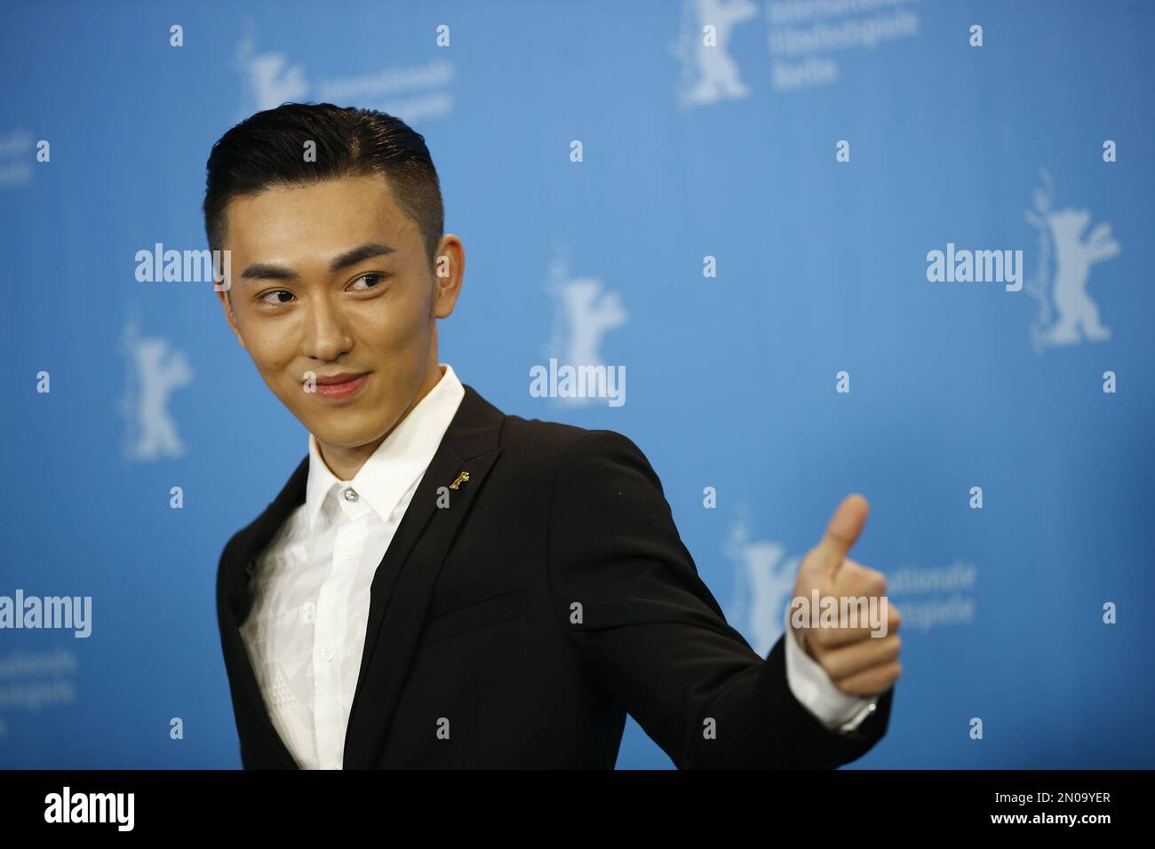 Actor Wu Lipeng poses during the photocall for the movie ' Chang Jiang Tu', at the 2016 ...