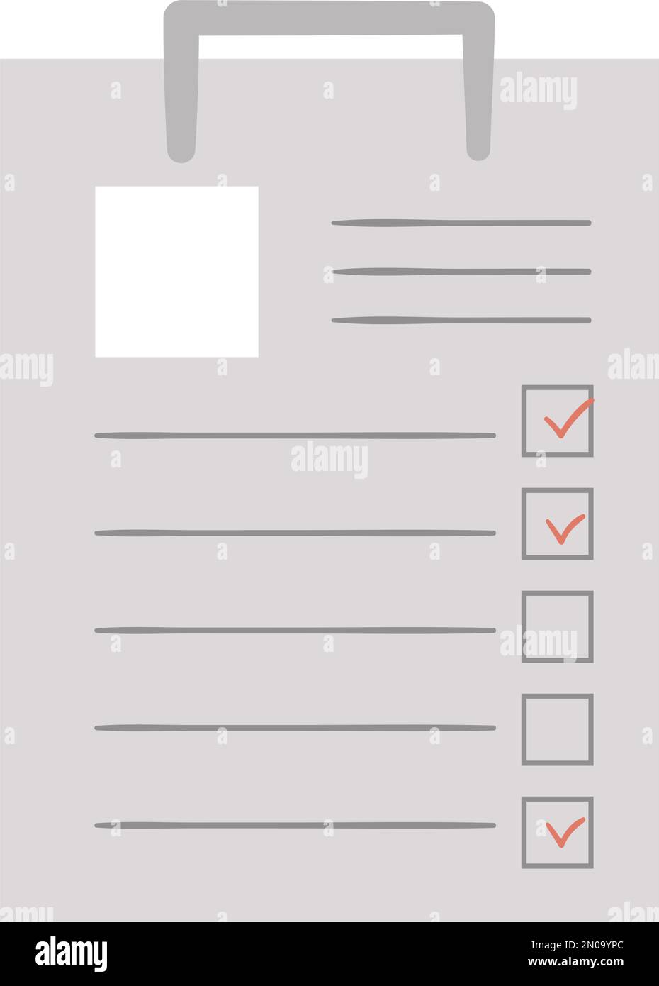 Vector flat anamnesis or questionnaire icon. Medical equipment picture ...