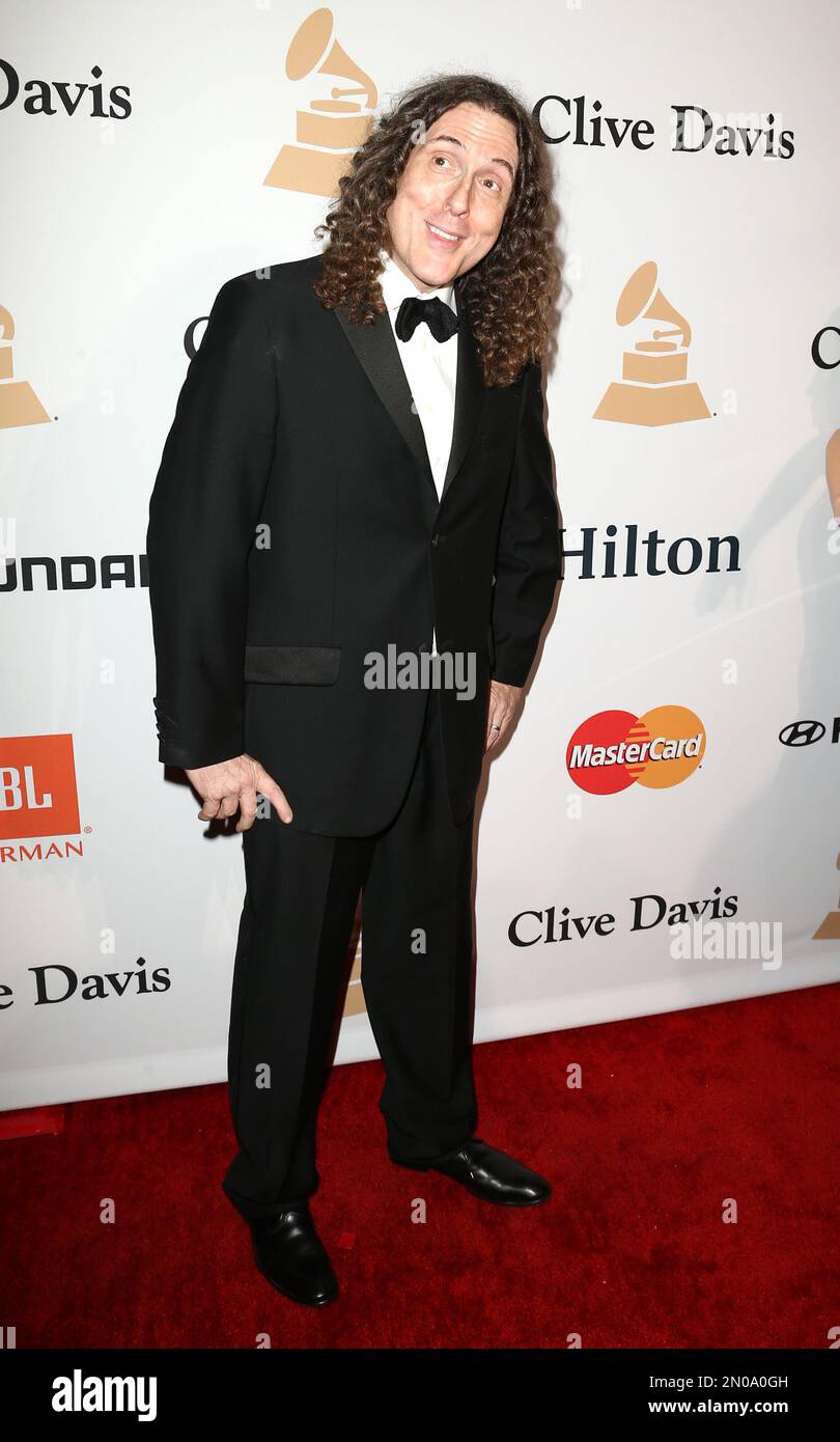 "Weird Al" Yankovic arrives at the 2016 Clive Davis Pre-Grammy Gala at ...