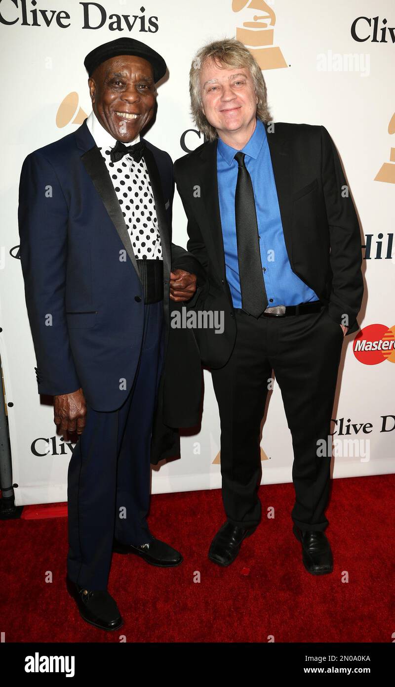 Buddy Guy, left, and Tom Hambridge arrives at the 2016 Clive Davis Pre ...