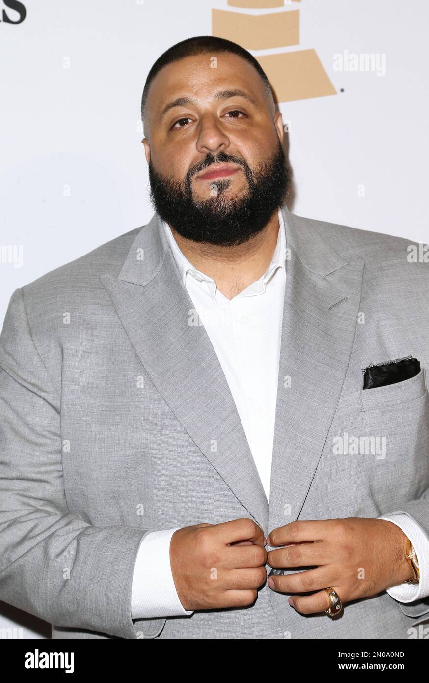 DJ Khaled arrives at the 2016 Clive Davis Pre-Grammy Gala at the ...