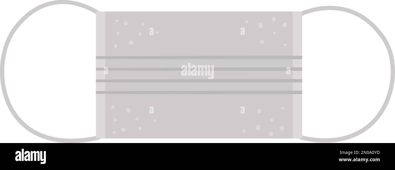 Vector flat medicine mask icon. Medical equipment picture isolated on ...